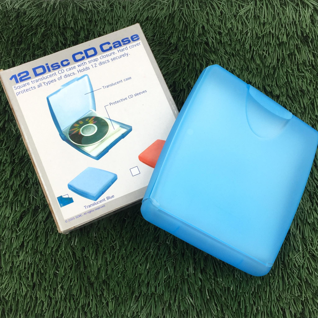 12 Disc CD DVD Disc Storage Carry Pouch Plastic Envelope Holder Case ...