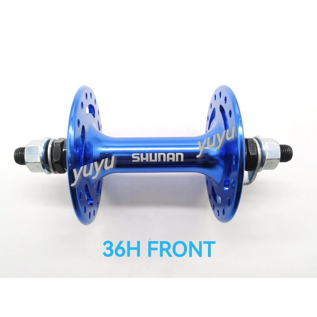 TAIWAN SHUNAN Alloy Hub Front & Rear 32 36 Holes 18T Sealed Bearing Hub ...