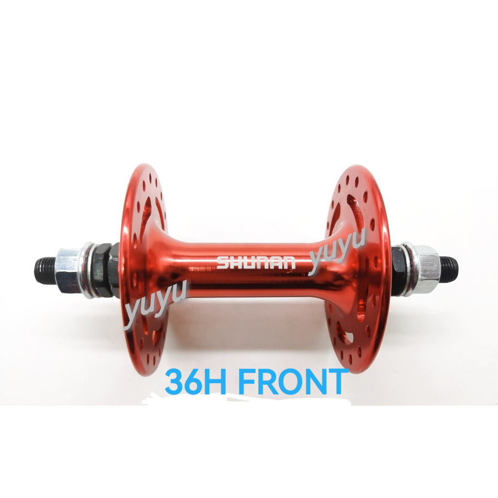 TAIWAN SHUNAN Alloy Hub Front & Rear 32 36 Holes 18T Sealed Bearing Hub ...