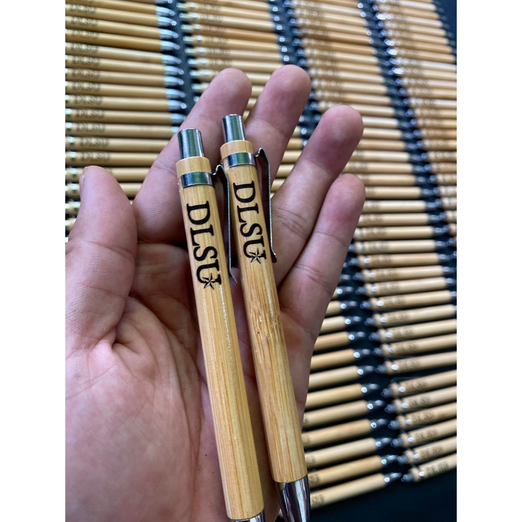 LASER ENGRAVED BAMBOO PEN AND PENCIL CUSTOMIZED ENGRAVING FOR SOUVENIR ...