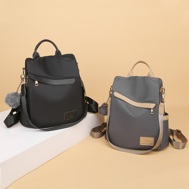 Korean 2 Tone 2 way Use Plain Color Backpack Bag School Bag | Shopee ...