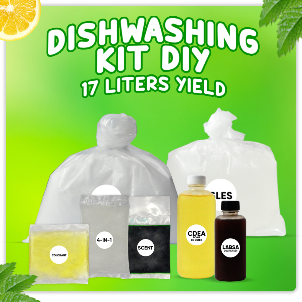 Dishwashing liquid kit DIY set ingredients liquid dishwashing set kit ...