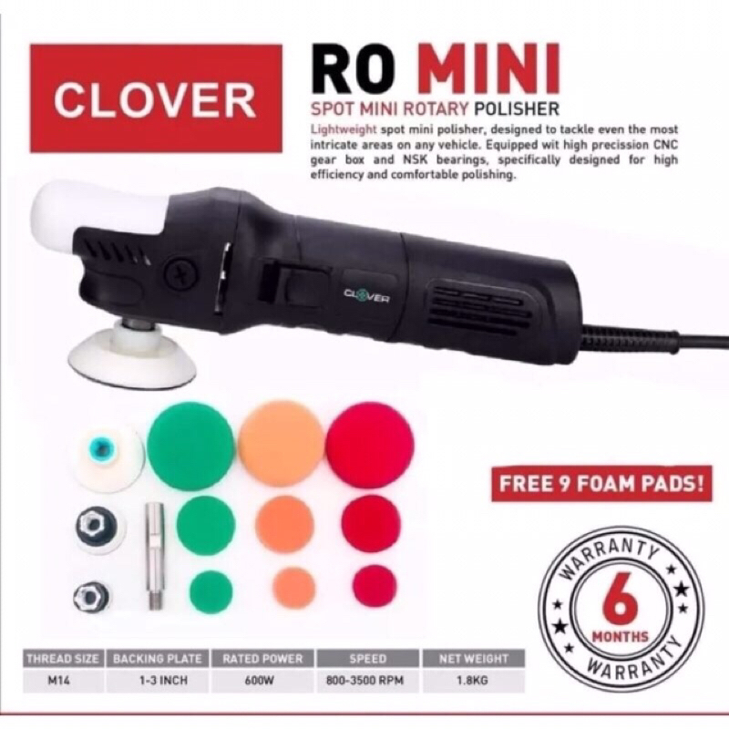 ClOVER ROTARY POLISHERS 1,2,3 inch RO MINI | Shopee Philippines