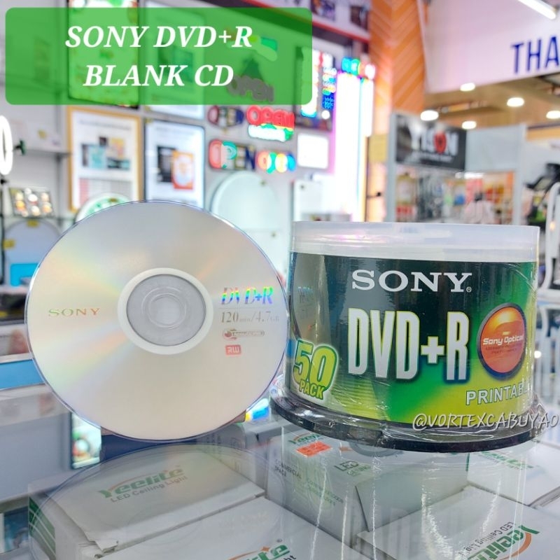SONY DVD+R / DVD-R BLANK CD (10, 30, 50) | Shopee Philippines