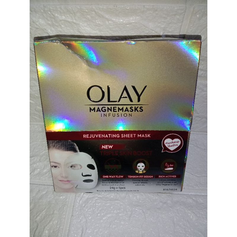 Sale! more than 60% off! Olay INFUSION REJUVENATING SHEET MASK 24gx5 ...