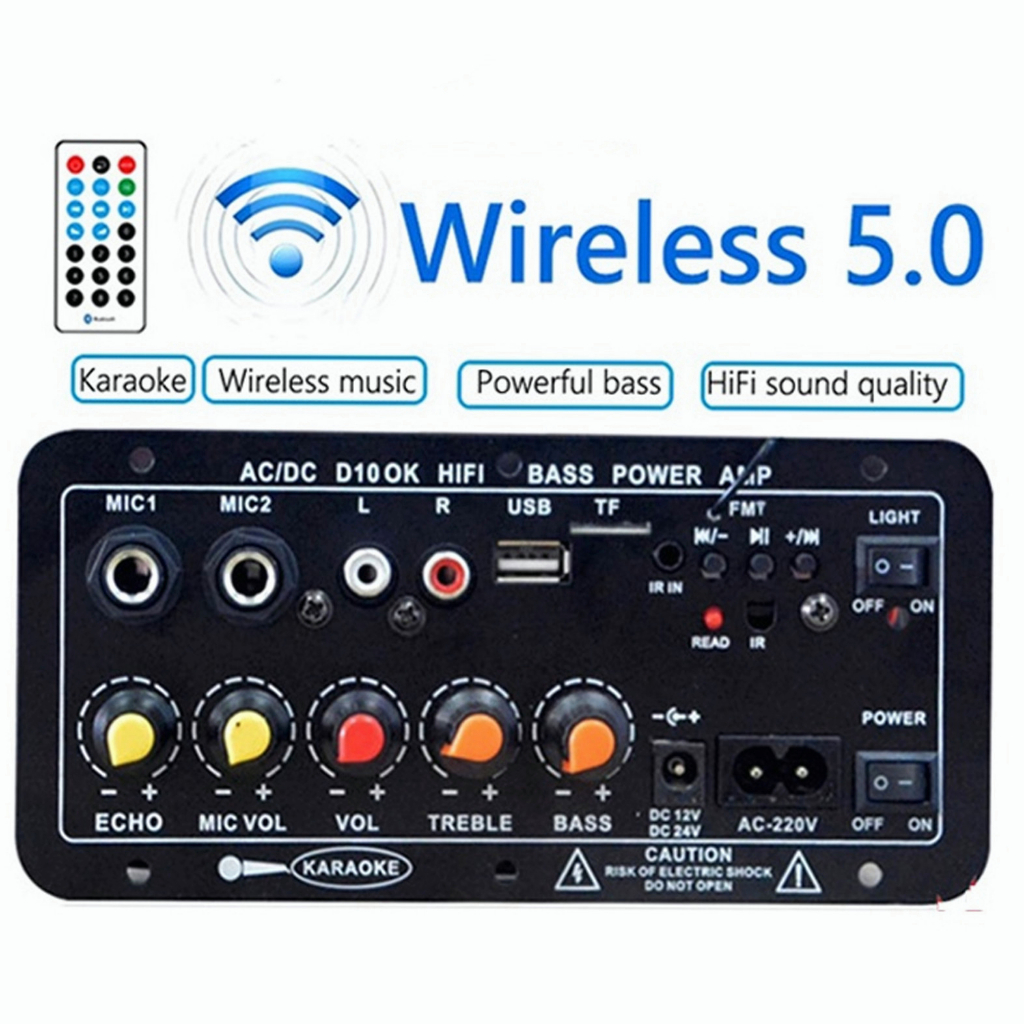 2022 Brand New Original AC 220V 12v 24v Bluetooth 5.0 Audio Amplifier ...