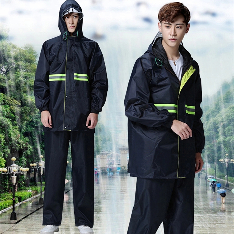 Reflective raincoat set/adult raincoat/Motorcycle raincoat Reflective ...