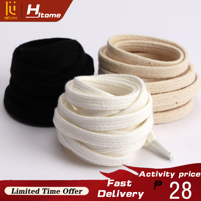 1 Pair Flat Laces Canvas Sneaker Laces Classic Laces Solid Color Unisex ...