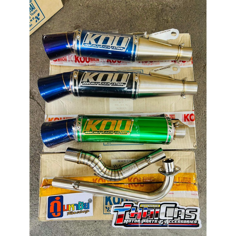 KOU GP OPEN PIPE & RACEPIPE FOR WAVE, XRM, PANTRA, ETC.. (Tube type ...