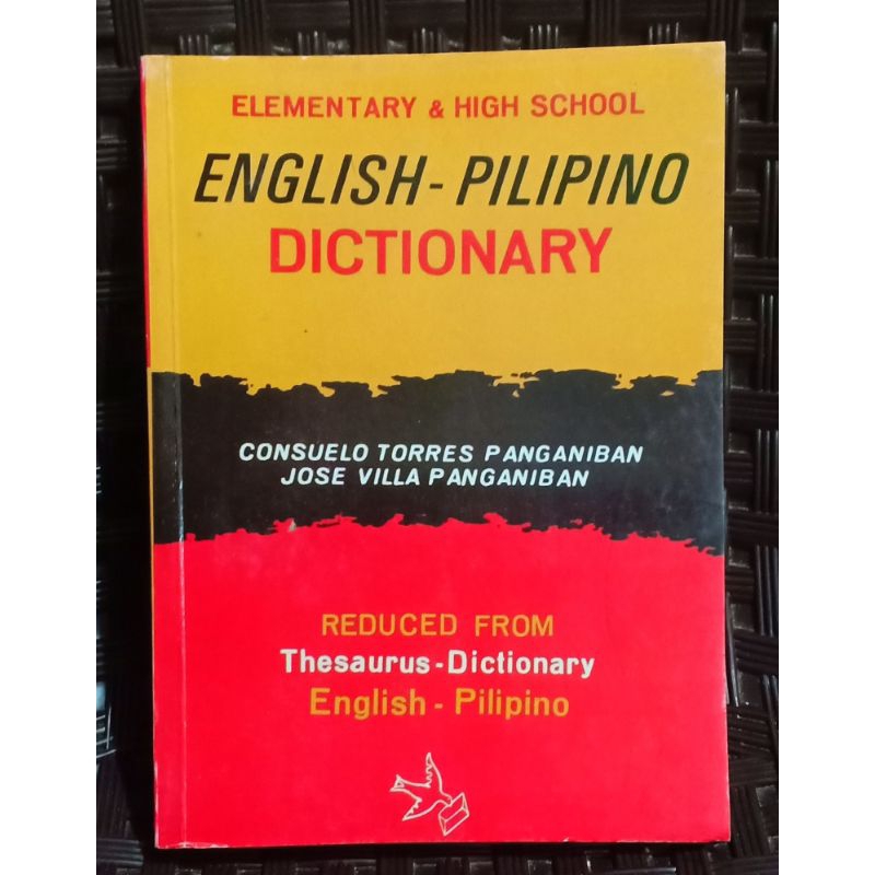 English Filipino dictionary elementary & highschool | Shopee Philippines