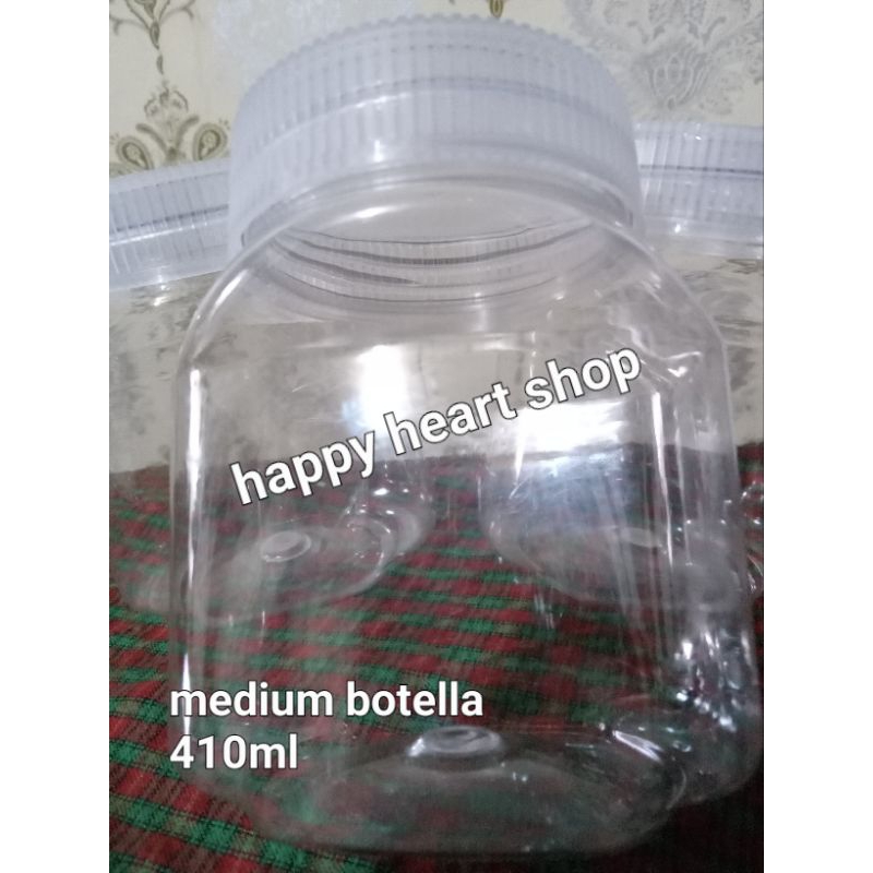 50 pcs Medium Botella Plastic Jar with FREE Shrinkable Plastic Seal/410ml | Shopee Philippines