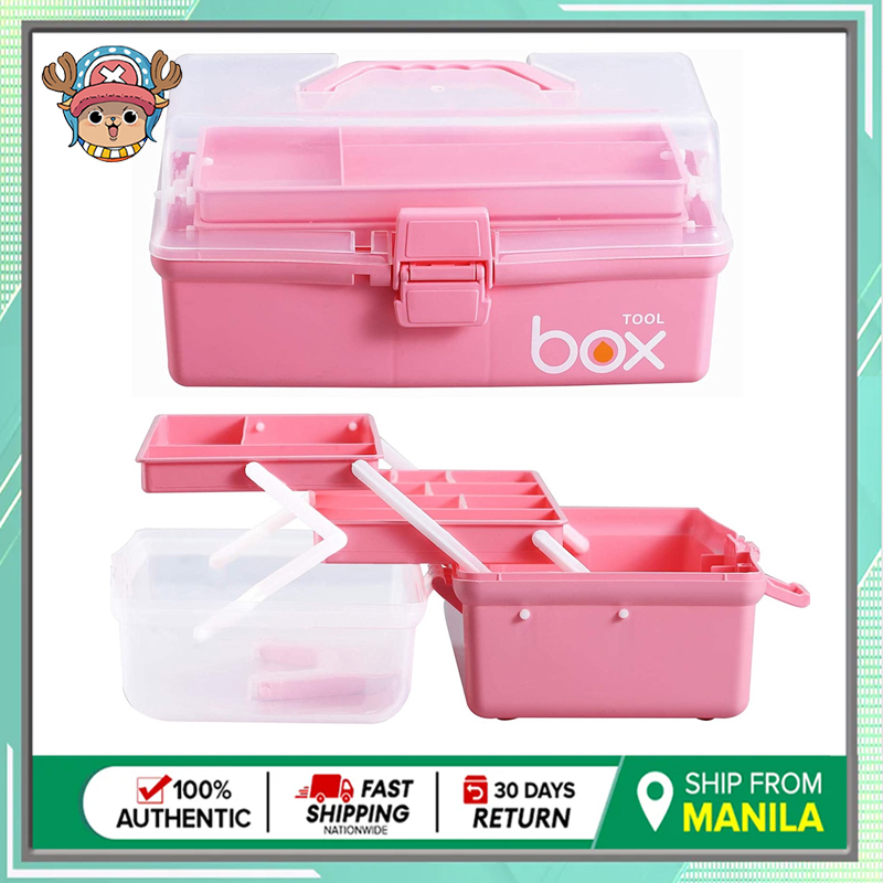 high-capacity Utility Tool Box Medical Storage 2 Layers Organizer ...