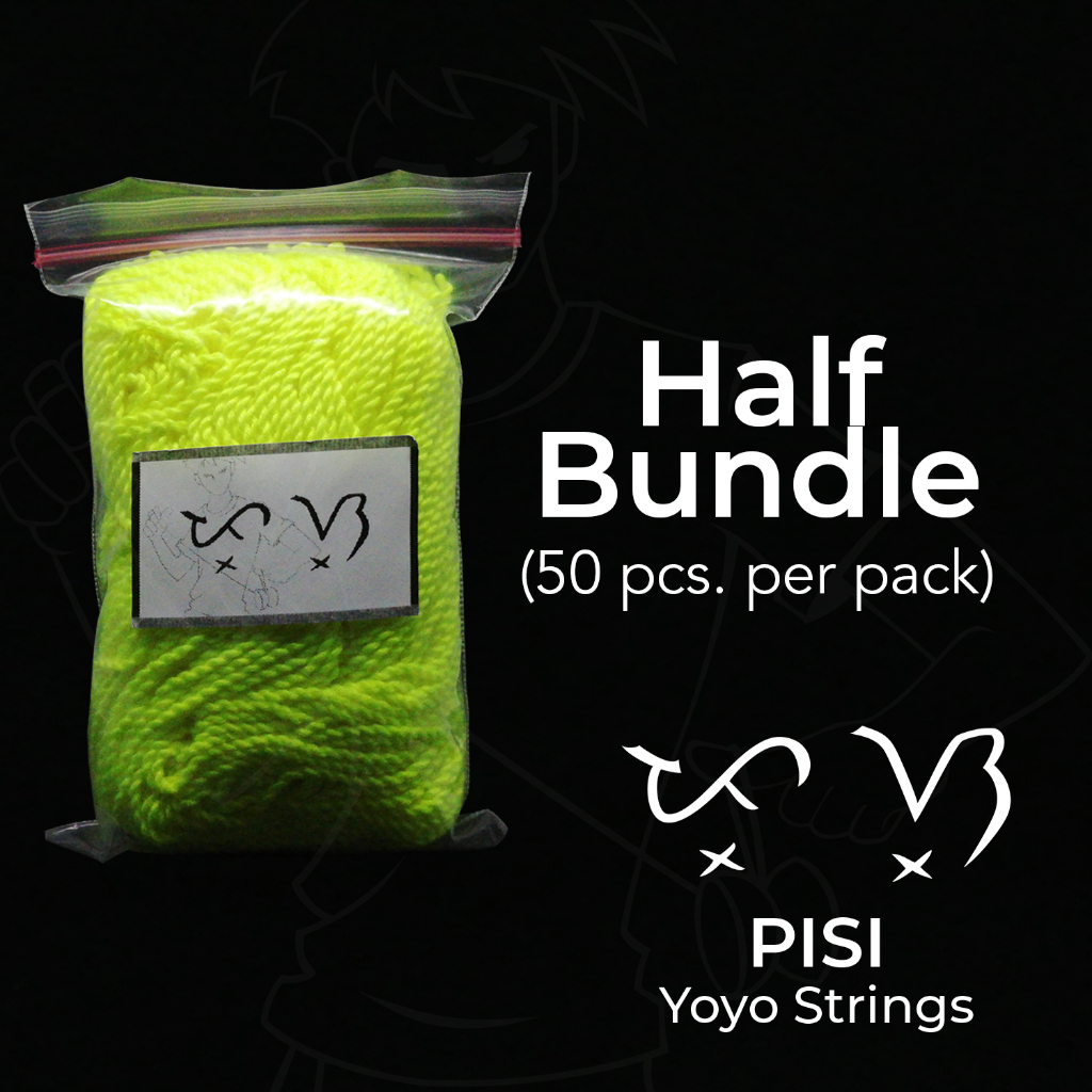PISI Yoyo Strings Half Bundle - 50 pcs per pack (Fat-Type/12 Strands ...