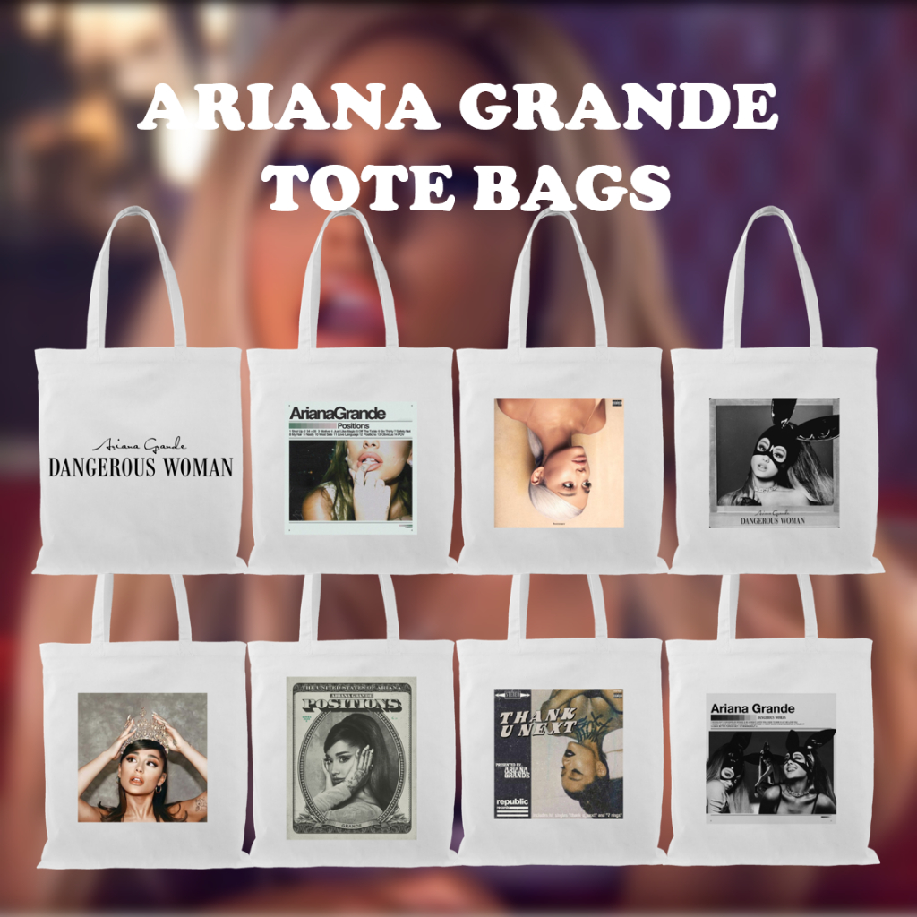 Ariana Grande Tote Bag Aesthetic Minimalist Canvas Bag | Shopee Philippines