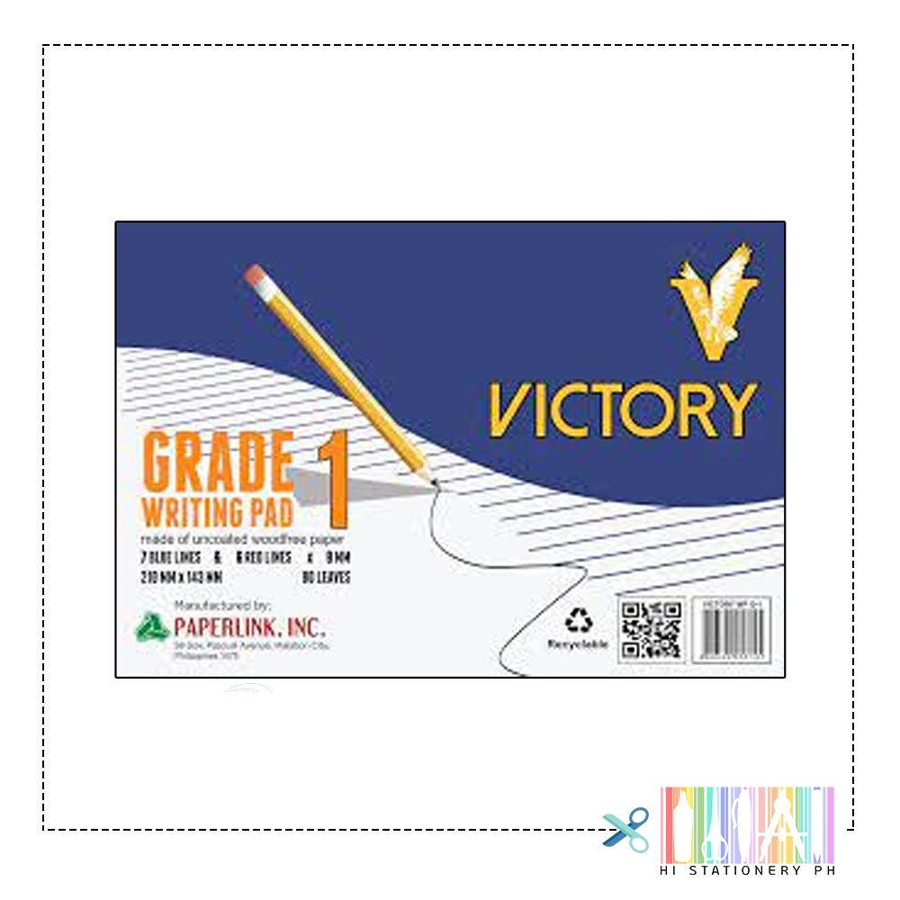 VICTORY Writing Pad / Grade 1 / Grade 2 / Grade 3 / Grade 4 | Shopee ...
