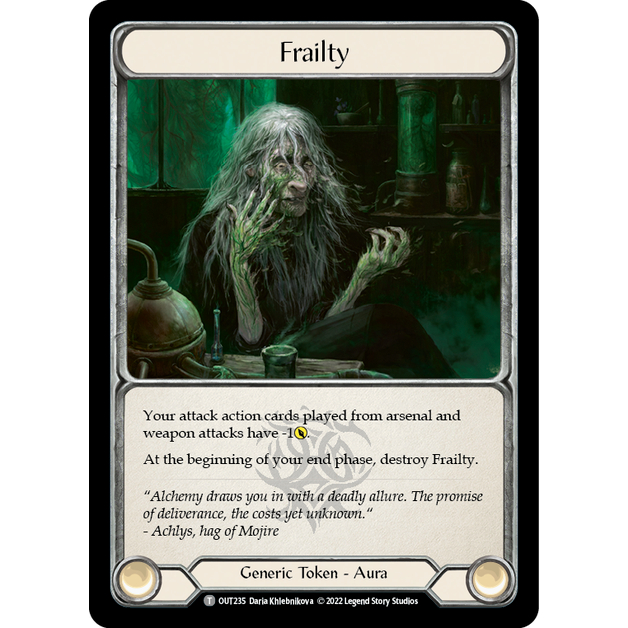 Frailty // Spider's Bite Token (OUTSIDERS - FLESH AND BLOOD TCG ...