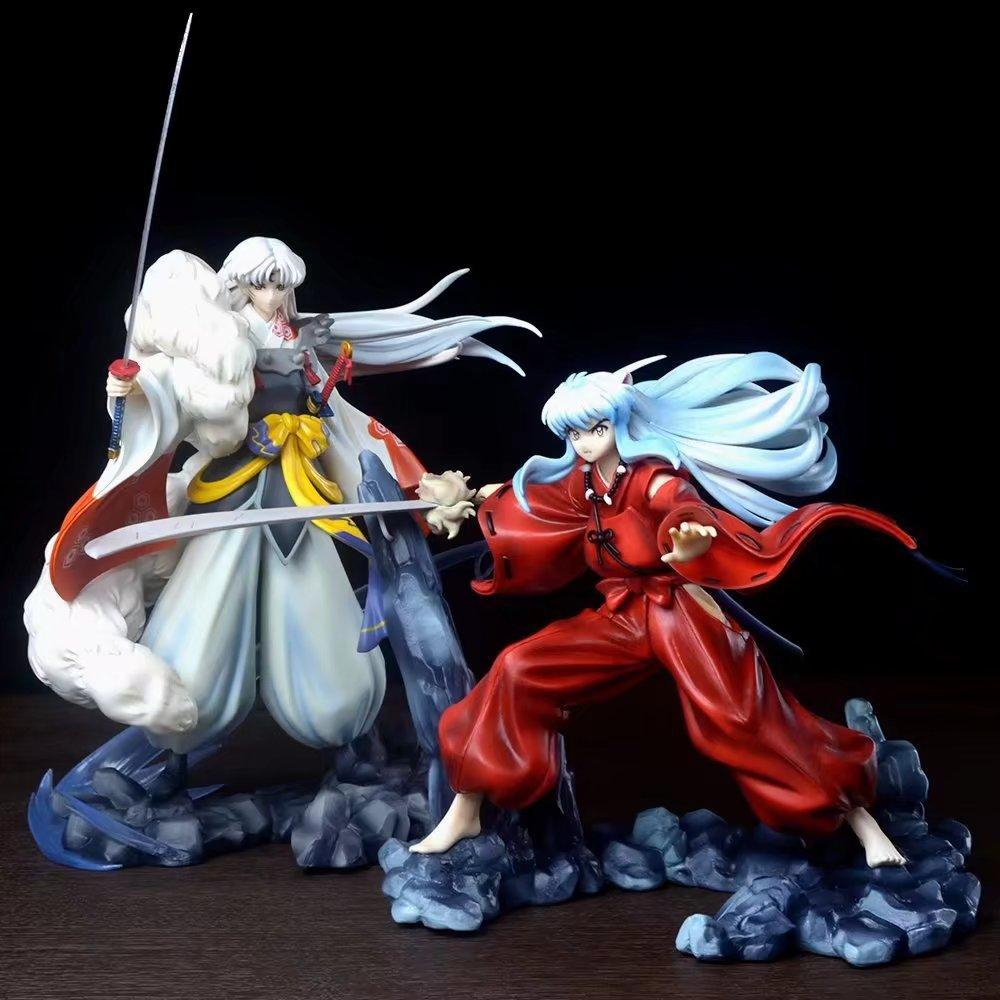 Hey Anime-InuYasha Anime InuYasha Sesshomaru Fighting Figures colour ...