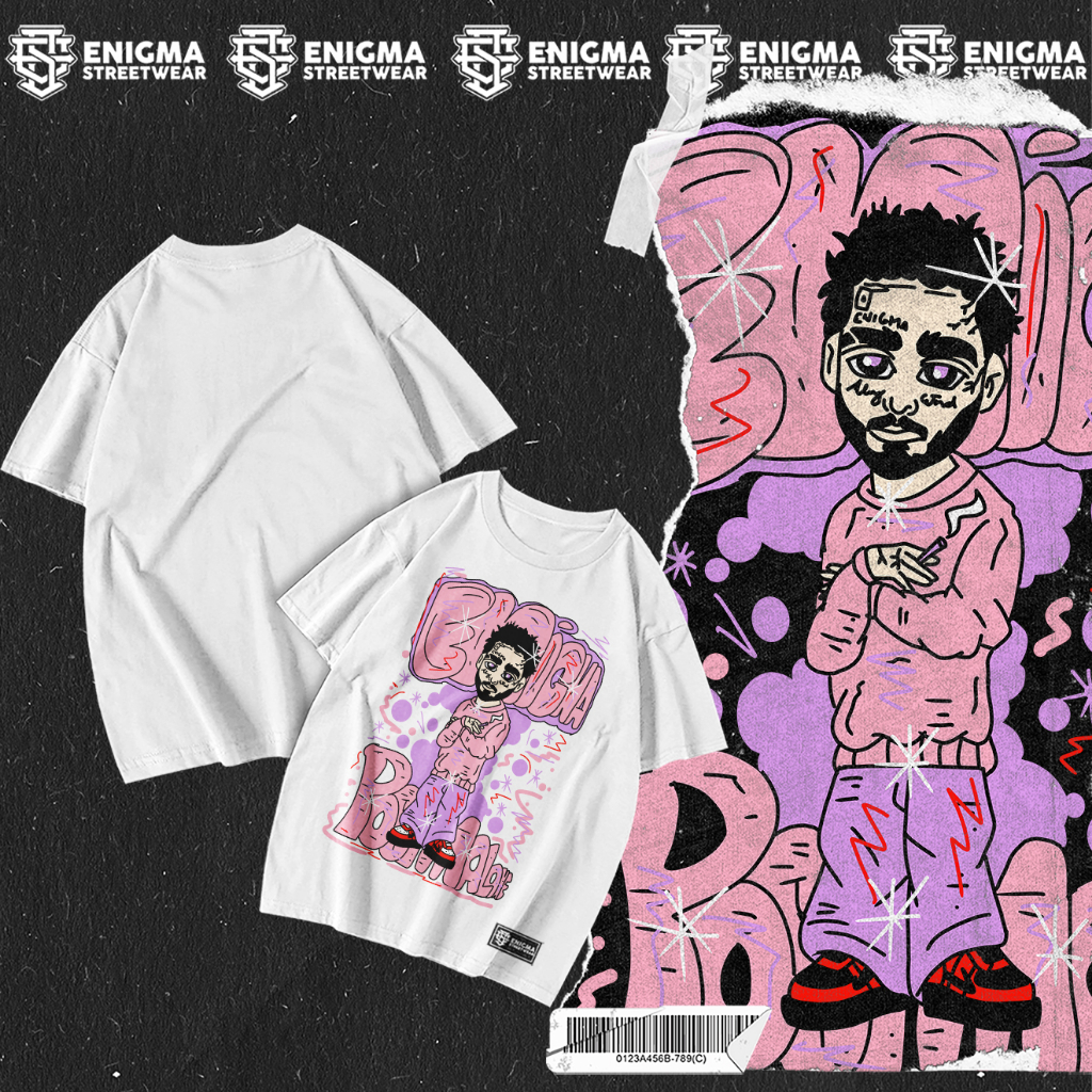 Enigma Streetwear BOOTLEG RAP TEE for men black unisex crewneck trend ...