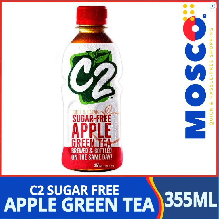 C2 Cool & Clean Sugar Free Apple Green Tea (3pack X 355 ML), (6pack X ...