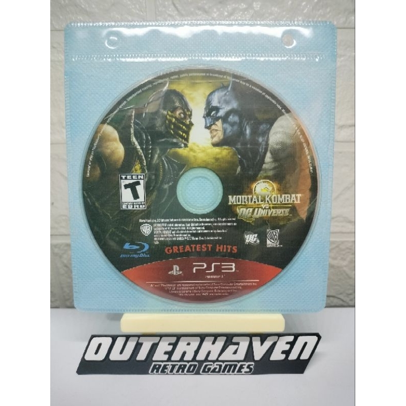 PS3 Mortal Kombat VS DC Universe R1 (Greatest Hits Edition) | Shopee ...