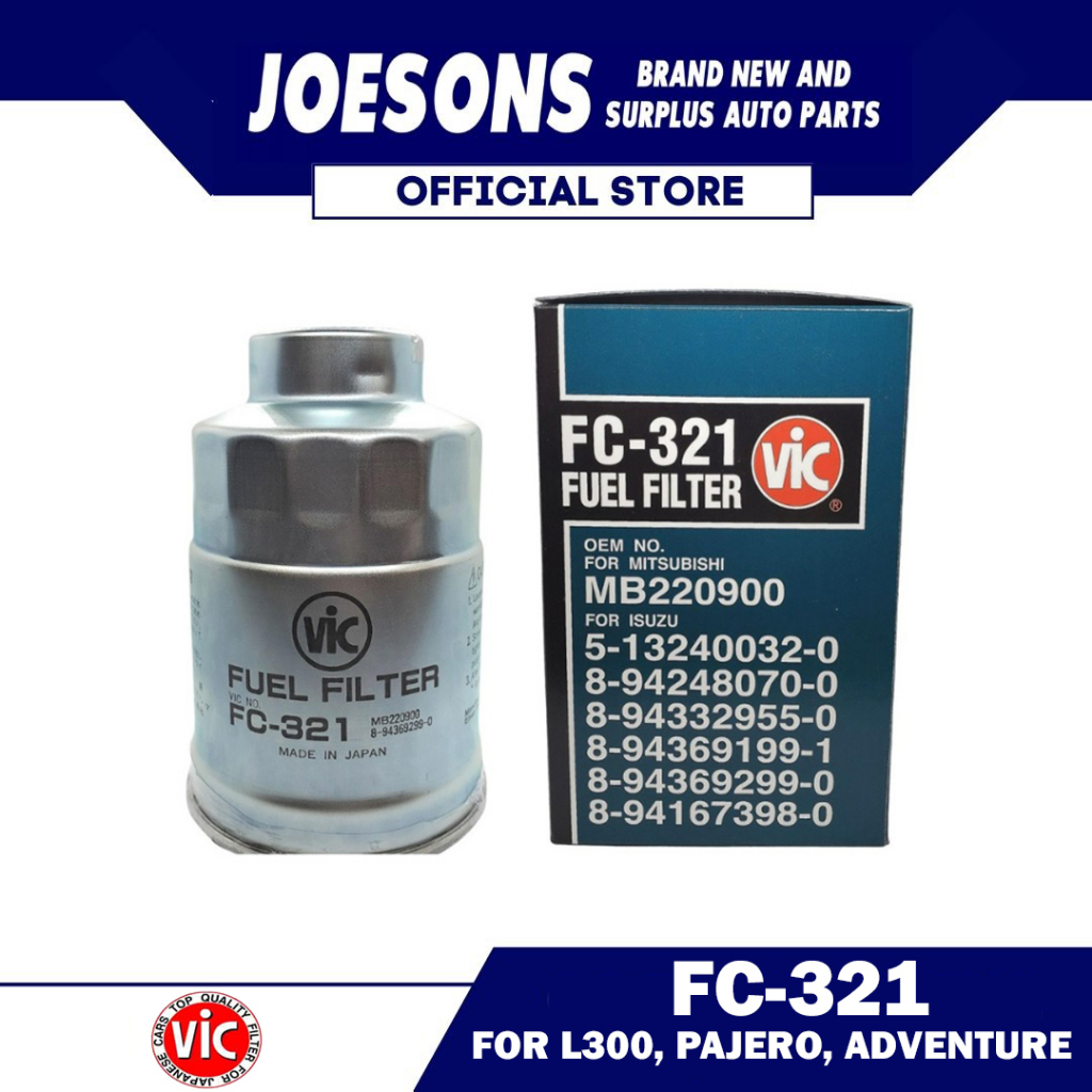 FC-321 FUEL FILTER FOR HYUNDAI/MITSUBISHI/ISUZU (VIC) | Shopee Philippines