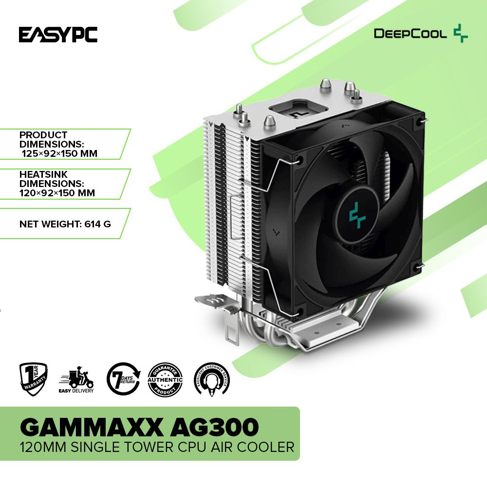 EasyPC | Deepcool Gammaxx AG300 cpu air cooler| 120mm| Single Tower ...