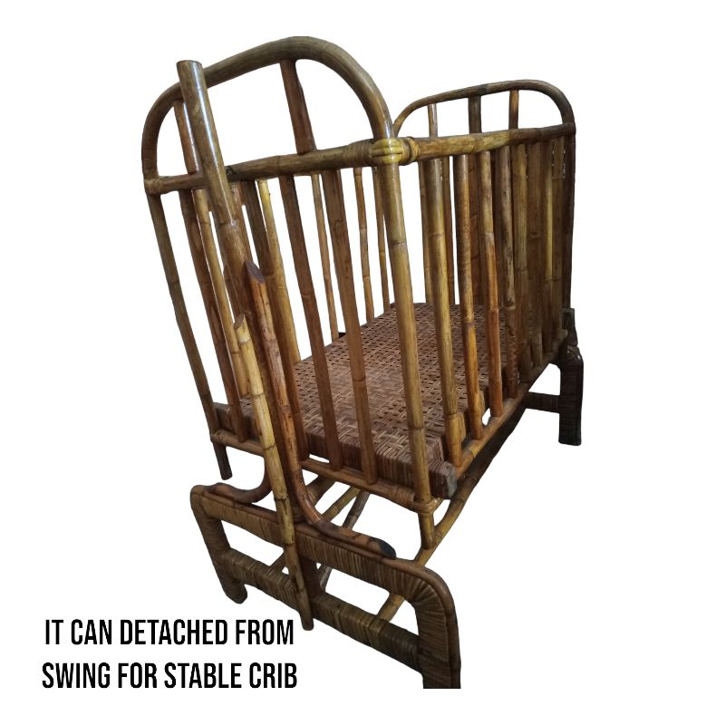 ROCKER CRIB 2 ways RATTAN/CRIB AND DUYAN SWING | Shopee Philippines