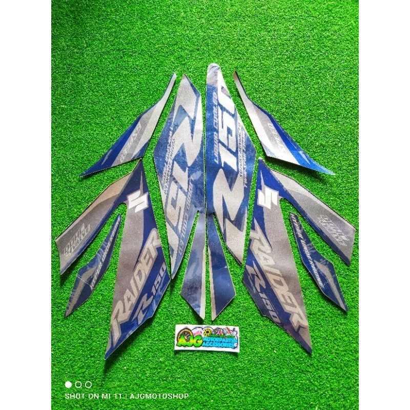MATTE BLUE DECALS FOR SUZUKI RAIDER 150 FI | Shopee Philippines