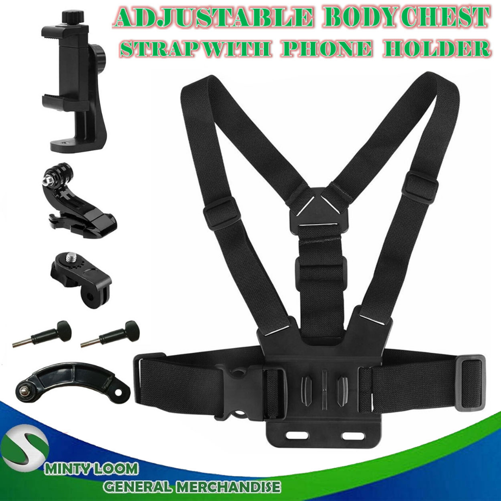 TUYU Phone Chest Strap Mount GoPro Chest Harness Holder for VLOG/POV ...