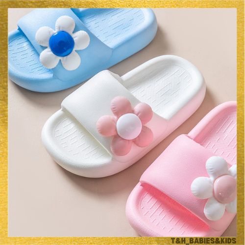 【TH.Baby】 Girl Fashion Slipper With flower Soft Sole Girls shoes Kids ...