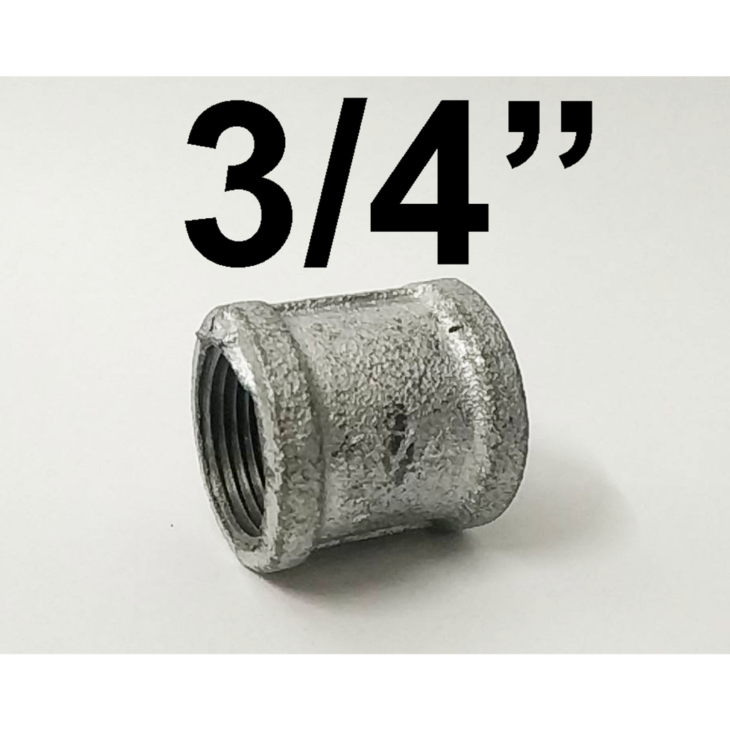 CHINA GI COUPLING 3/4" THREADED SCREW TYPE GALVANIZED IRON | Shopee ...