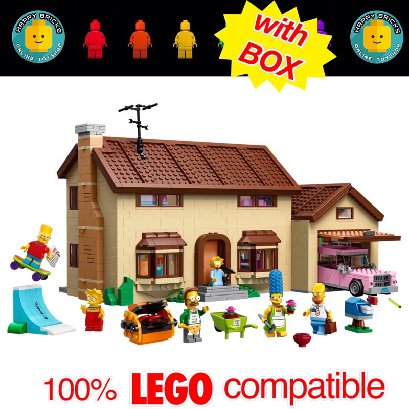 2,580pcs Building Blocks Toy SIMPSONS HOUSE LEG0 Compatible for Adult ...