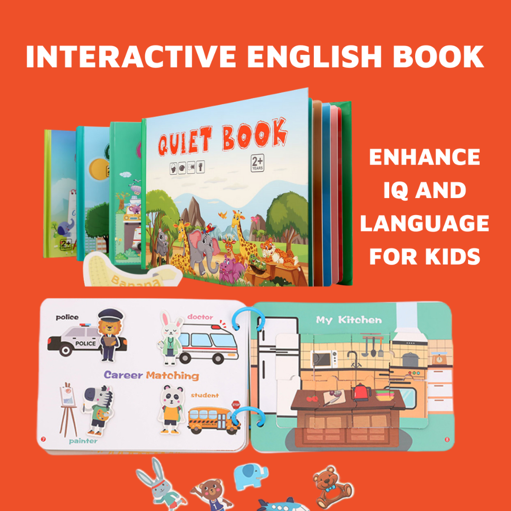 Quiet book busy book for Children Preschool learning Education Sticker ...