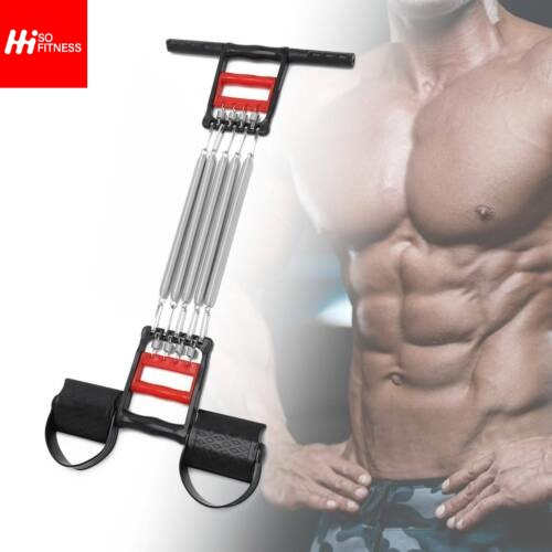 3 in 1 Exercise Spring Puller Arm Waist Chest Expander Muscle Stretcher ...