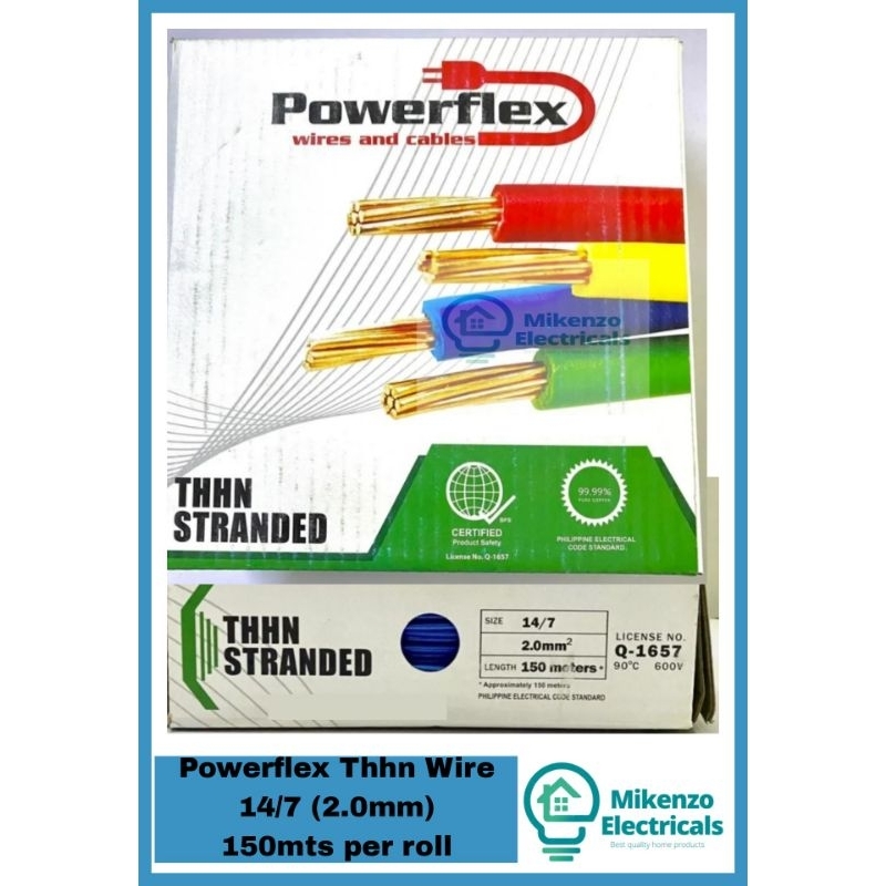 Powerflex Thhn Wires 14/7 2.0mm, 12/7 3.5mm, 10/7 5.5mm, 8/7 8.0mm ...