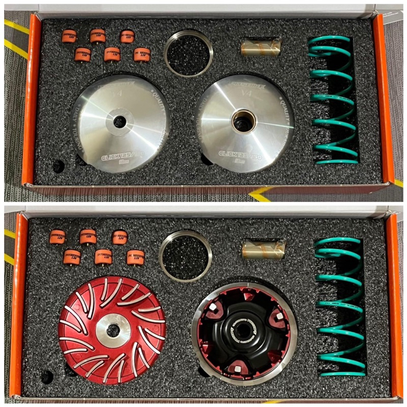 Pitsbike Racing Thunder CVT SYstem Pulley Set V4 Click 125 150 Click125 ...