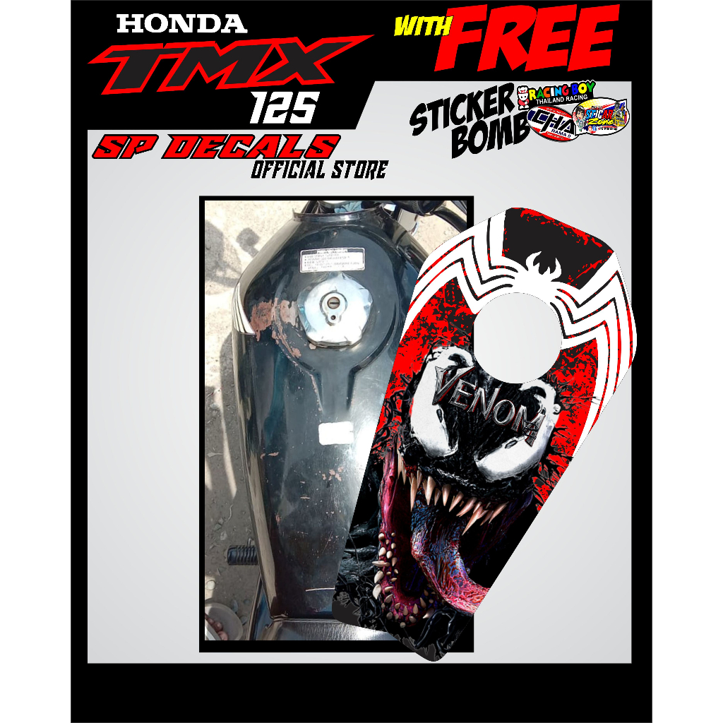 TMX 125 Top Tank Decal Stickers Vinyl High Quality Printed With ...