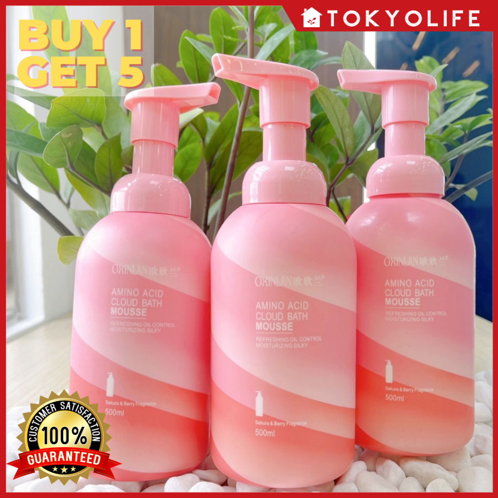 KOREAN WHITENING CLOUD BATH Amino Acid Cloud Bath Mousse original Whitening Shower 500ML ...