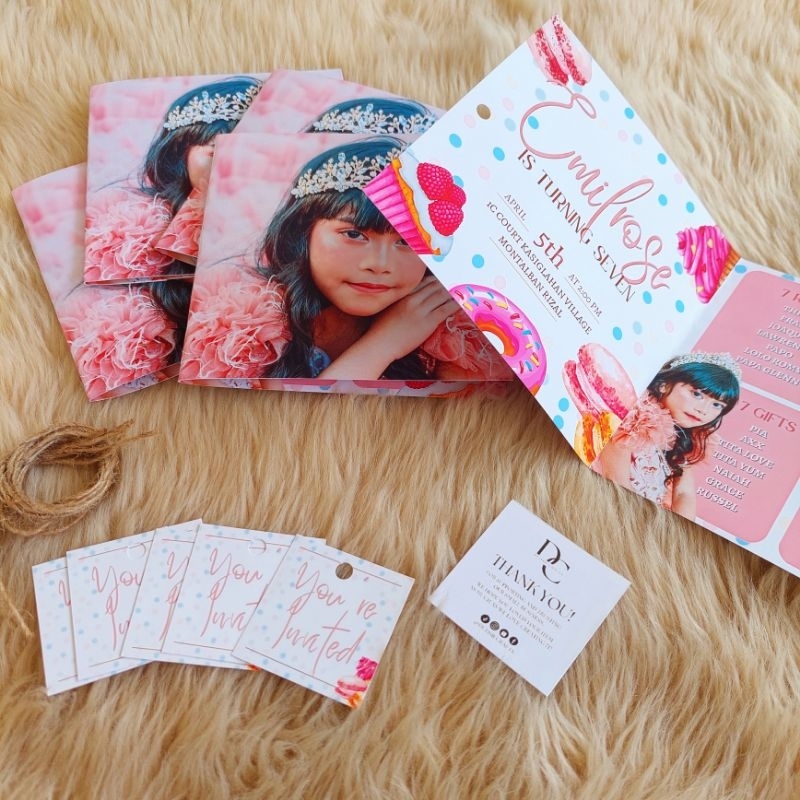 FOLDED INVITATION CARD (ANY OCCASIONS) | Shopee Philippines