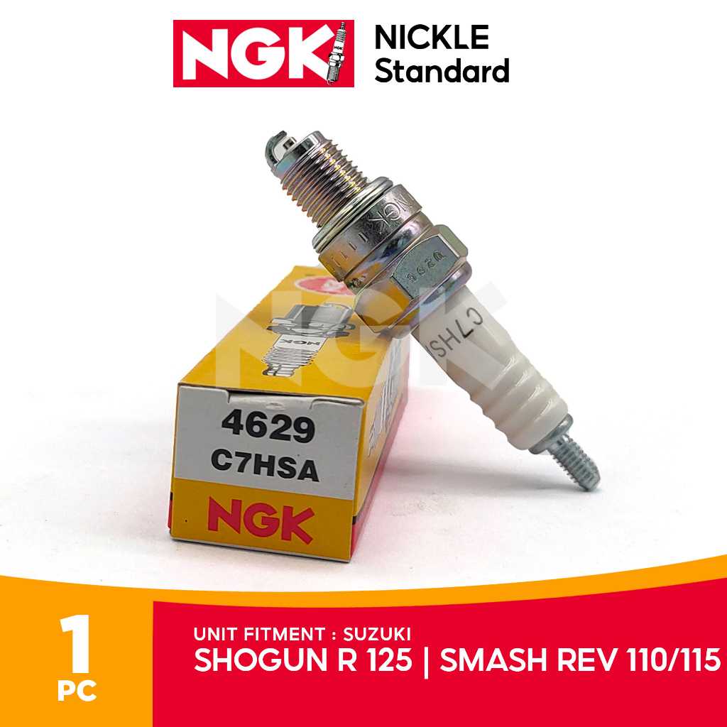 NGK Spark Plug Motorcycle Standard Nickel Suzuki / Shogun R 125 / Smash REV 110 / 115 C7HSA 1pc ...