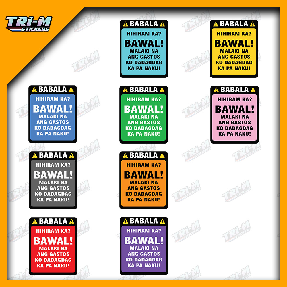 Bicycle MTB ROAD BIKE MEMES Babala Warning Sticker Glossy Hologram ...