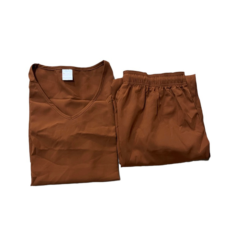 HTP Basics Scrub suit ML (sweatpants+work basic top) | Shopee Philippines