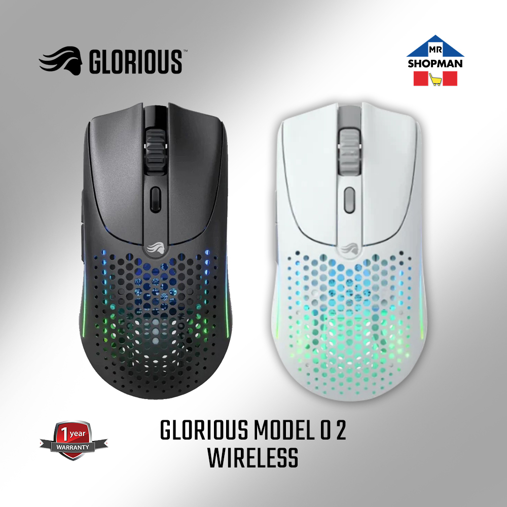 Glorious Model O 2 WIRELESS Ultralight Ambidextrous Gaming Mouse O2 ...