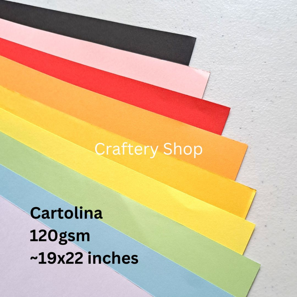 Cartolina Size 120gsm Approx. 19x22 inches 3 PCS | Shopee Philippines