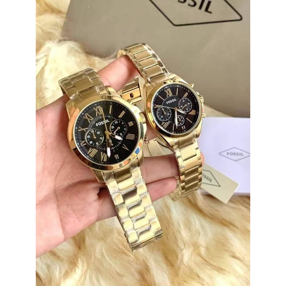 Men's FS watch Oversized Machine Chronograph gold black dial pawnable ...