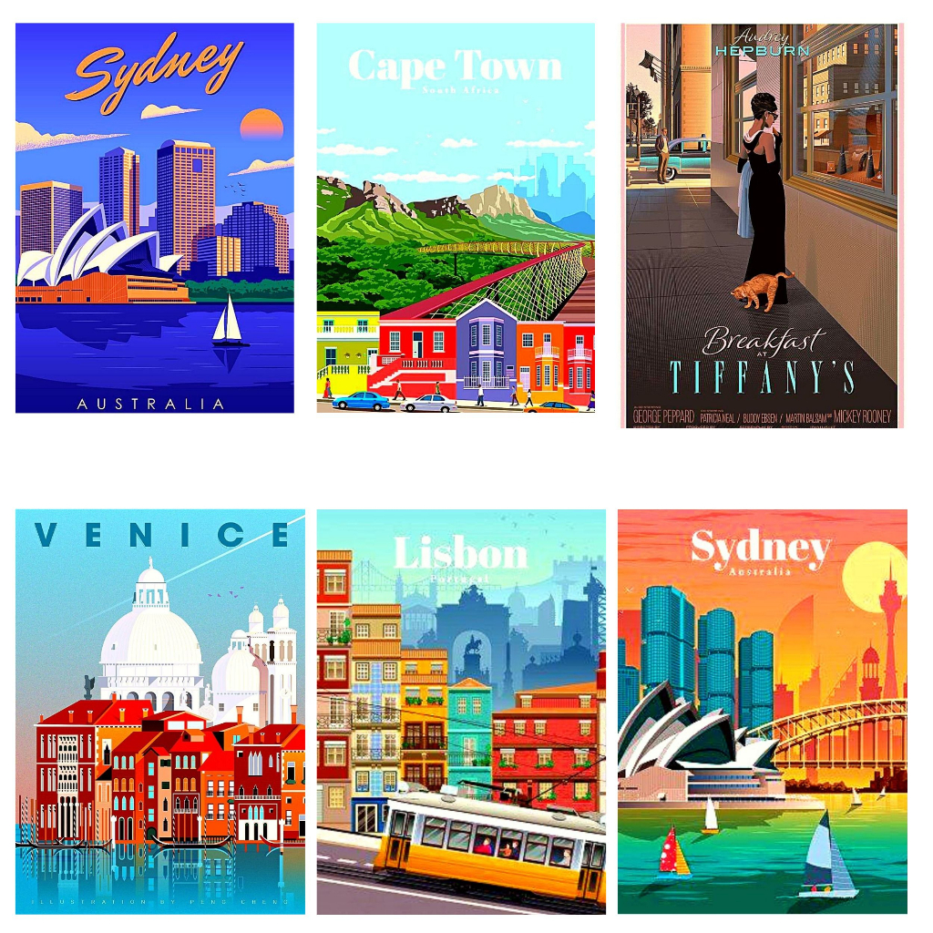 International Vintage Design Rubber Ref Magnet - sold per piece ...