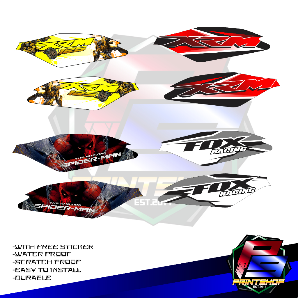 XRM 125 Trinity side cover Sticker Decals durable and high quality ...