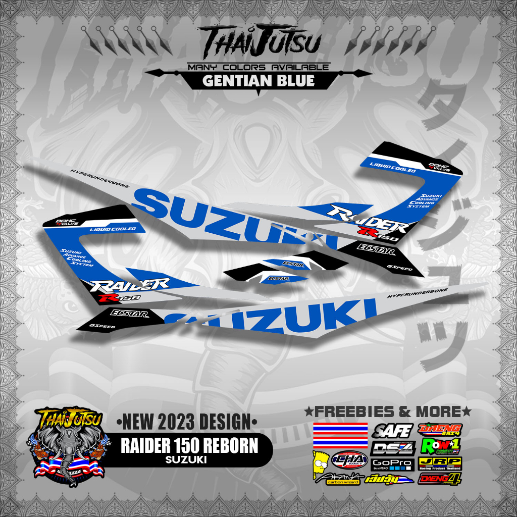 RAIDER 150 REBORN NEW 2023 DESIGN STOCK STICKER DECALS By THAIJUTSU ...