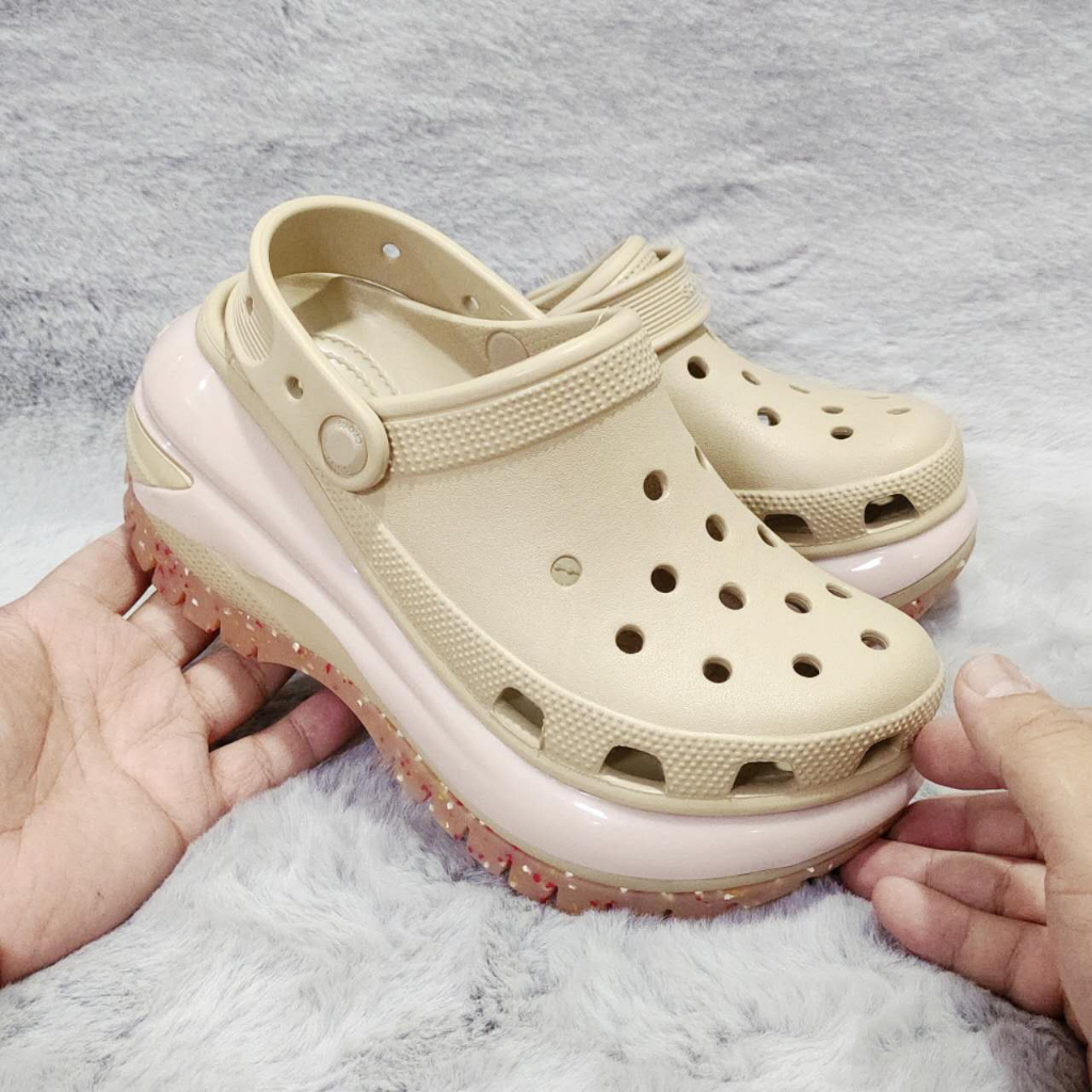 crocs women's platform slippers sandals, real rubber lightweight wear ...