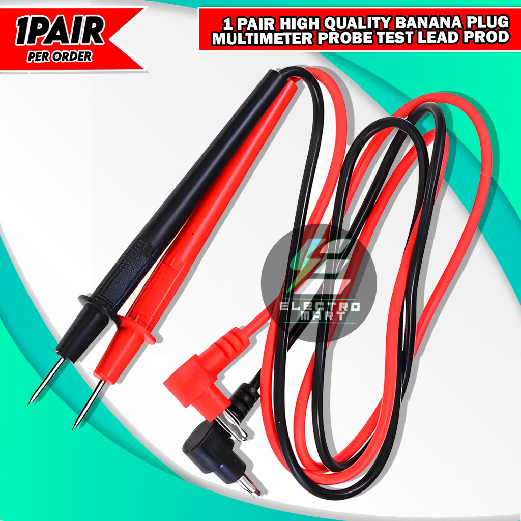 1 Pair High-quality Banana Plug Multimeters Meter Probe Test Lead Test ...